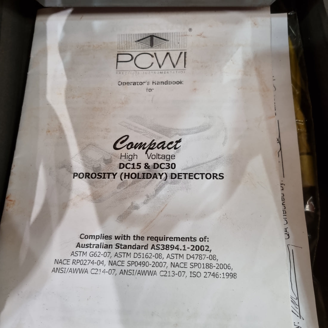 PCWI Porosity Detector DC30 – Clearance Tools
